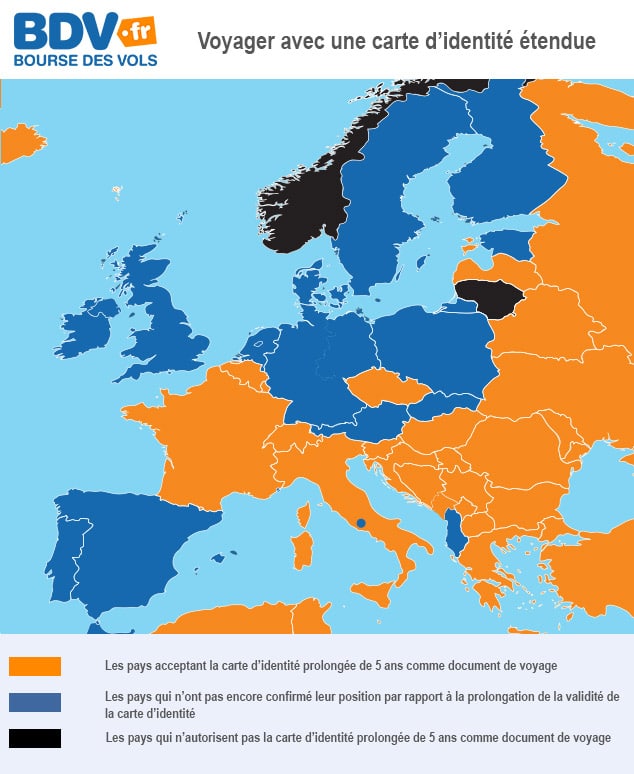 Quels sont les pays qui acceptent la carte d'identité périmée ... Quels sont les pays qui acceptent la carte d'identité périmée ...
